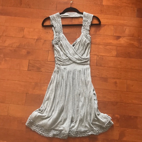 bebe | Dresses | Beautiful Bebe Gray Sundress Xs | Poshmark